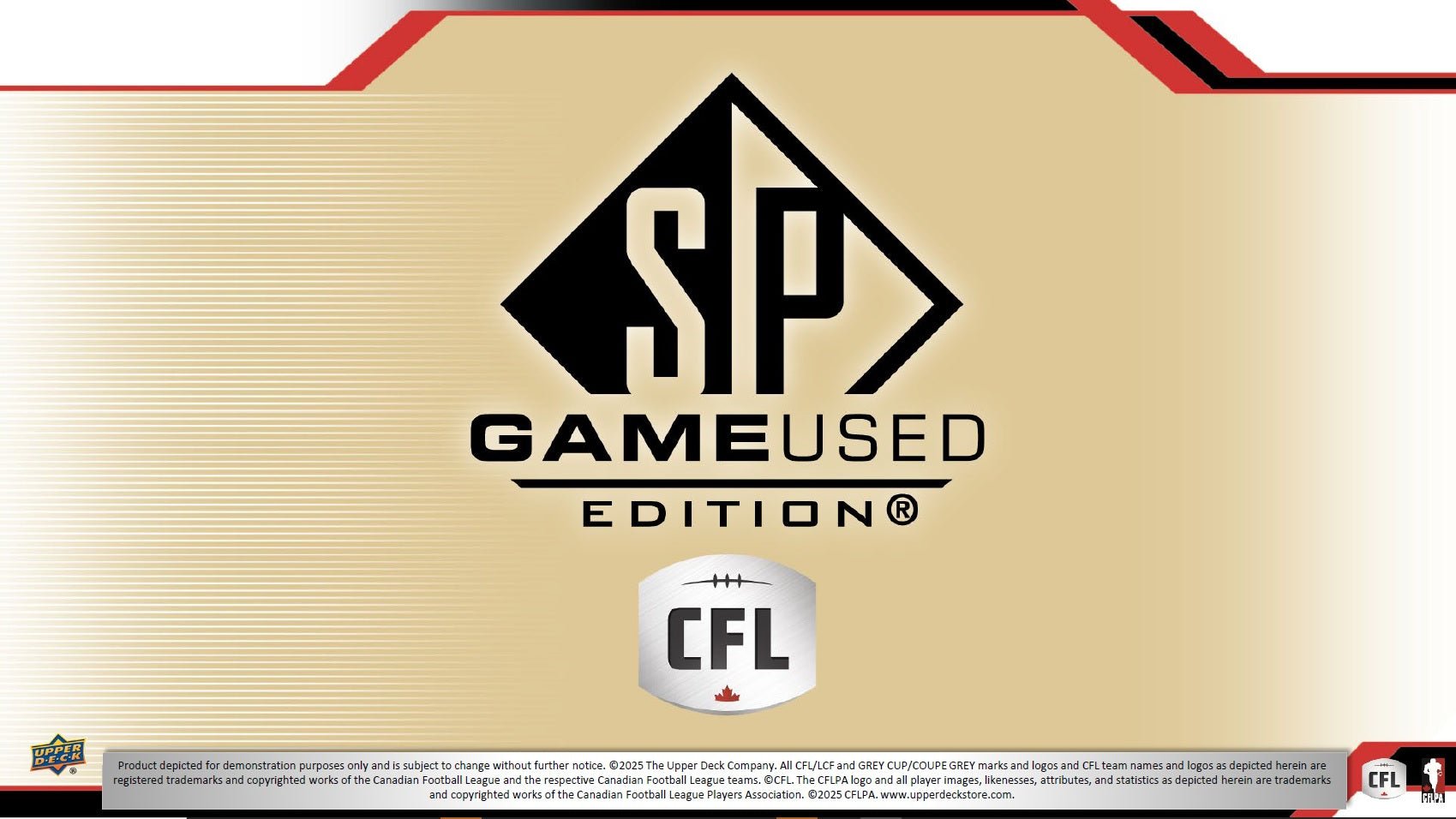 2025 Upper Deck CFL SP Game Used Football Hobby Box (Pre-Order)